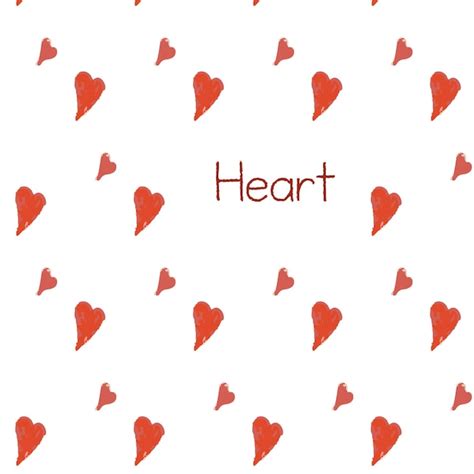 Premium Vector Heart Hand Drawing Pattern