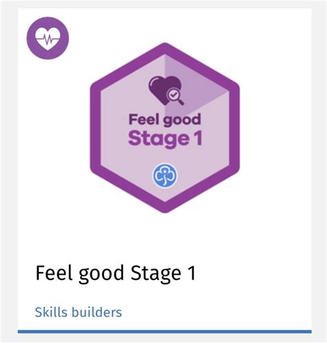 Rainbows Feel Good Stage 1 Skill Builder Badge Feelings Badge Feel Good