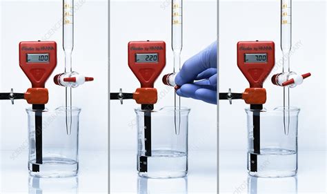 Acid-base titration - Stock Image - C043/0475 - Science Photo Library