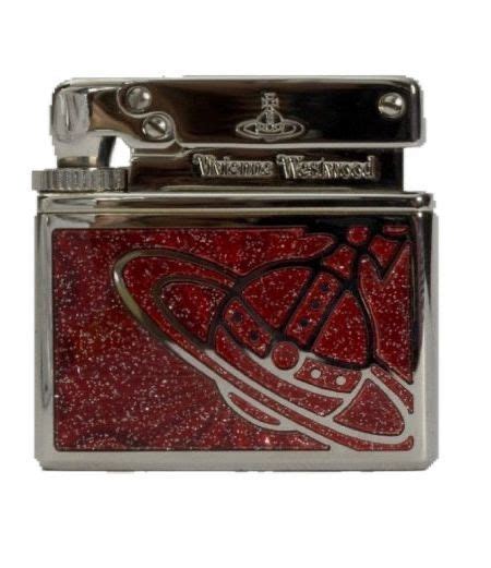 Red Lighter With Spaceship Design