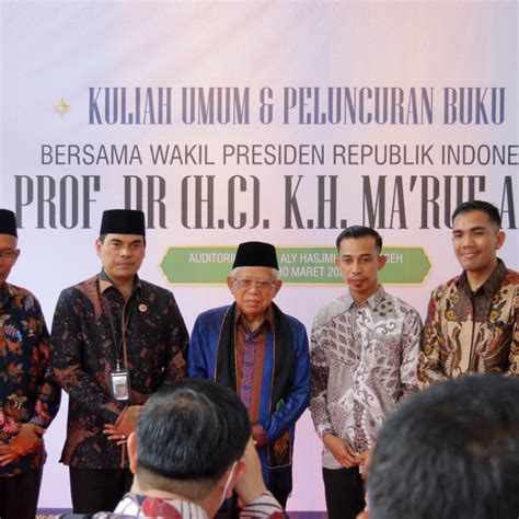 Wapres Ri Kuliah Umum Dan Luncurkan Buku Di Uin Ar Raniry Pendidikan
