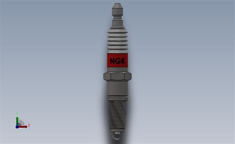 火花塞 Solidworks、stl Solidworks 2010 模型图纸下载 懒石网