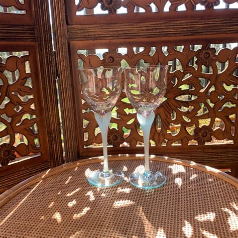 Mikasa Sea Mist Wine Glasses Etsy