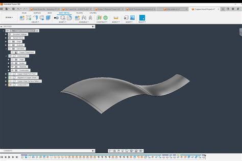 Converting A 3d Curved Surface Or Thickened 3d Body From That Surface