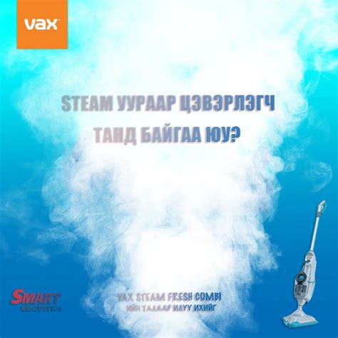 Смарт Электроникс Smart Electronics Уураар цэвэрлэгч нь 130 хэм хүртэлх халуун уураар