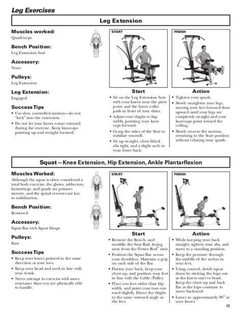 Printable Bowflex Xtl Workouts Cara C Delgado