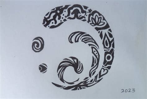Genshin Hydro Symbol Tribal Art By Kairahakura On Deviantart