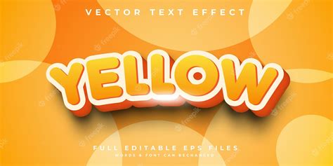 Premium Vector Editable Text Effect Orange Text Style