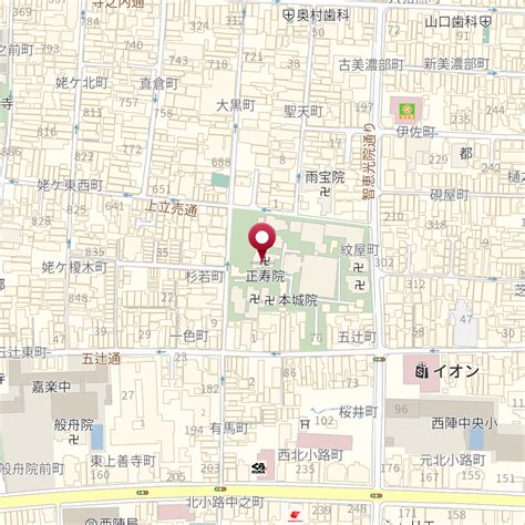 京都府京都市上京区智恵光院通五辻上る紋屋町330 の地図 Mapfan
