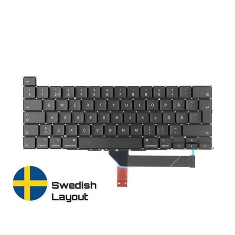 Keyboard Only Swedish Layout For Macbook Pro 16 Inch A2141