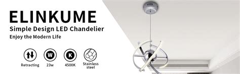 ELINKUME Lámpara colgante LED moderna para sala de estar creativa y