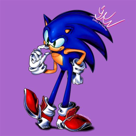 Sonic Thinking By Jojojokojono On Deviantart