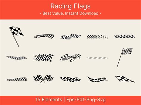 Racing Flag Svg Start Flags Race Checkered Flag Finish Flags Dxf