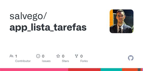 GitHub Salvego App Lista Tarefas