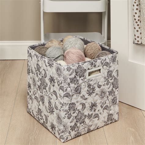 Martha Stewart Essential Collapsible Stackable Decorative Multipurpose Home Storage Organizer