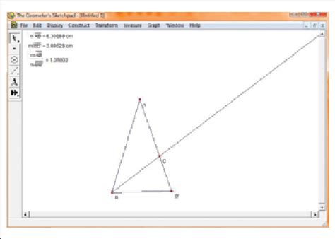The Fi Rst Angle Bisector Is Constructed Download Scientific Diagram