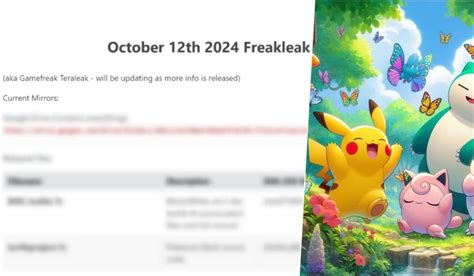 Teraleak Pokémon Developer Game Freak Hacked Decades Of Data Leaked