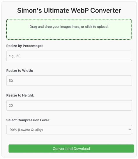 bulk webp image converter optimize resize and download