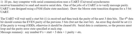 Any Computer With Serial Communication Uses A UART Chegg