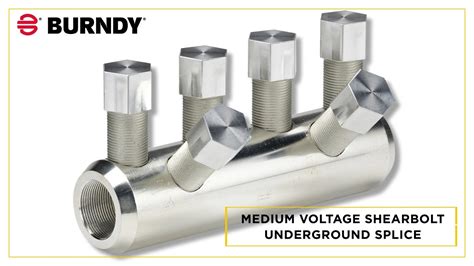 Burndy Medium Voltage Shear Bolt Underground Splice Youtube