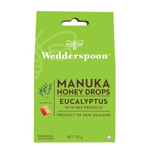 Bomboane Ecologice Cu Miere De Manuka Eucalipt Si Propolis 120g Wedderspoon Drmax Farmacie
