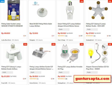 Jenis Jenis Fitting Lampu Terbaik Guntur Sapta Blog