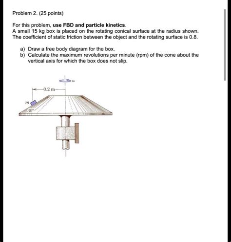 Solved Problem 2 25 Points For This Problem Use Fbd And Particle