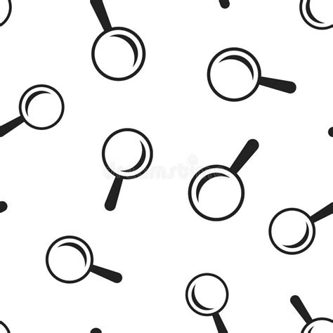 Magnifying Glass Icon Seamless Pattern Background Business Concept