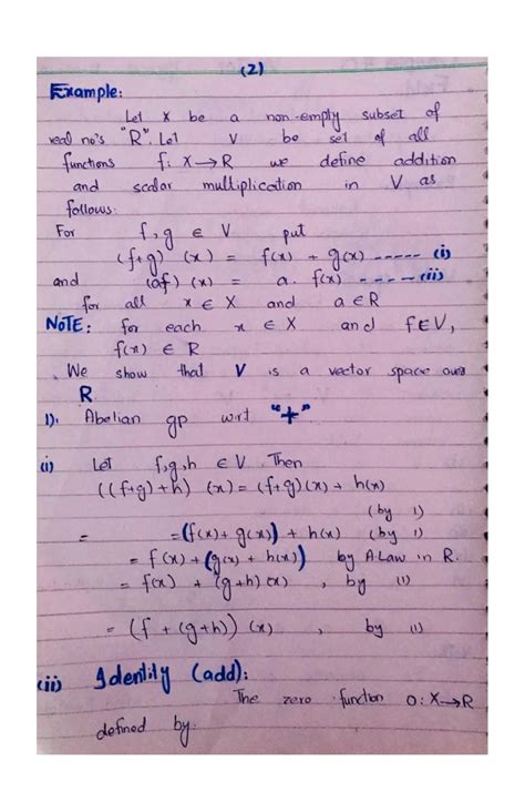 SOLUTION Book Vector And Tensor Analysis Handwritten Notes Chapter Six Vector Space Studypool