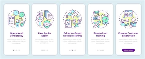 Premium Vector Qms Benefits Onboarding Mobile App Screen