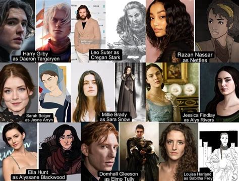 Spoilers Extended My Fan Castings For Hotd Season 2 Rasoiaf