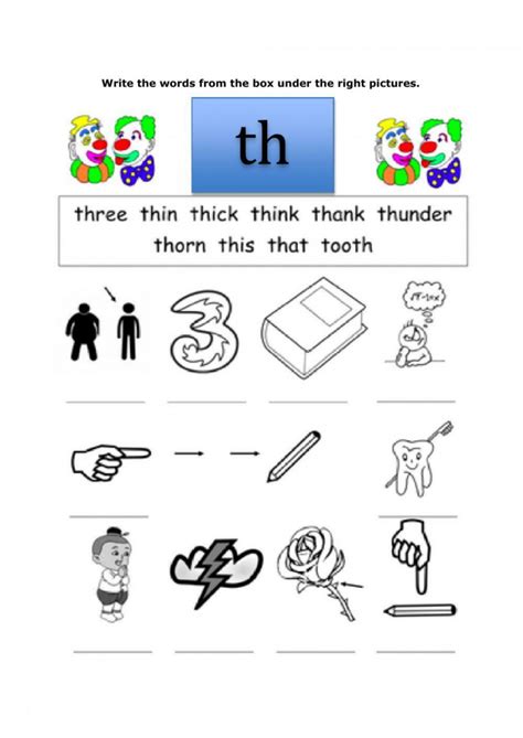Th Worksheets Pdf