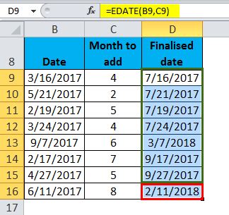 Edate Function In Microsoft Excel Tpoint Tech