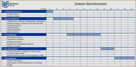Projektablaufplan Vorlage