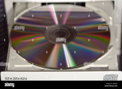 Open CD Drive With Disk Ready To Load Stock Photo Alamy
