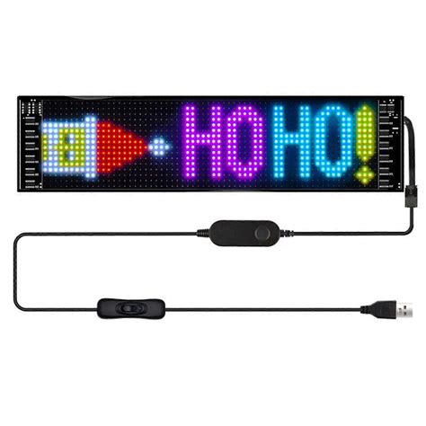 Bluetooth App LED RGB Display Message Scrolling Sign Board Ultra Thin Soft Panel Js Fruugo UK