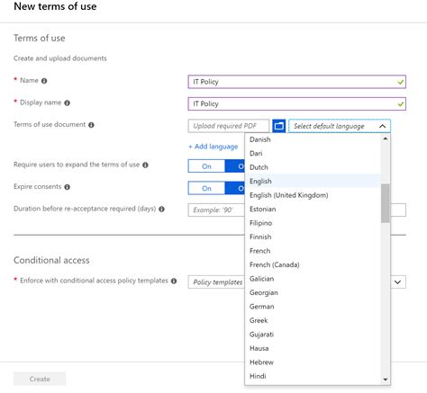 Configure Azure Ad Terms Of Use Functionality Within Conditional Access In Microsoft Intune