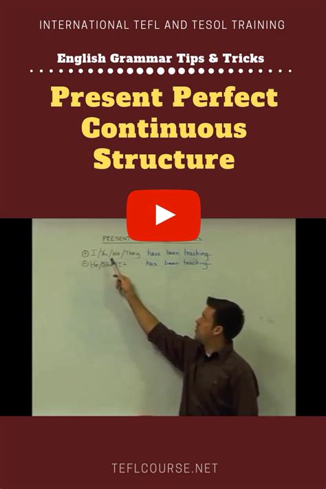 English Grammar Present Perfect Continuous Structure Artofit