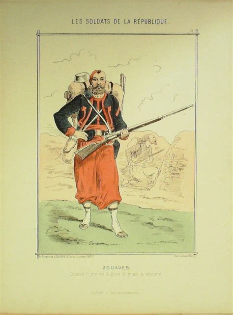 DRANER INFANTERIE de LIGNE LITHO signée SOLDATS d la REPUBLIQUE