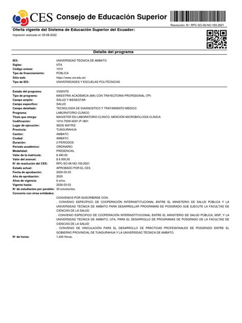 rpc so 06 no 193 2021 pdf educación más alta laboratorios