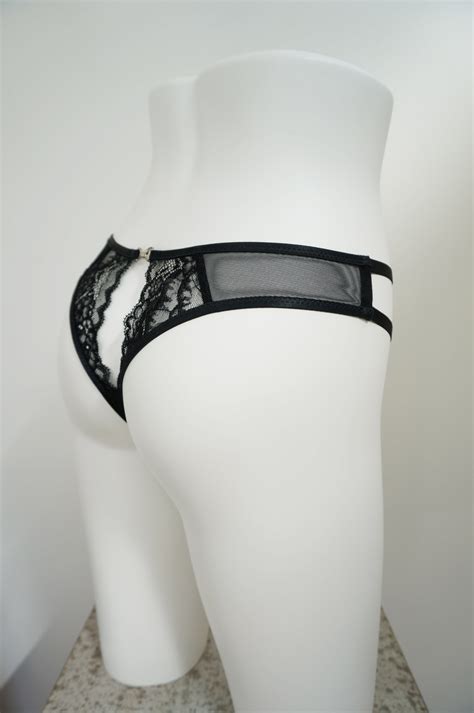 Open Tanga Houle Mystique Black Kiff Lingerie