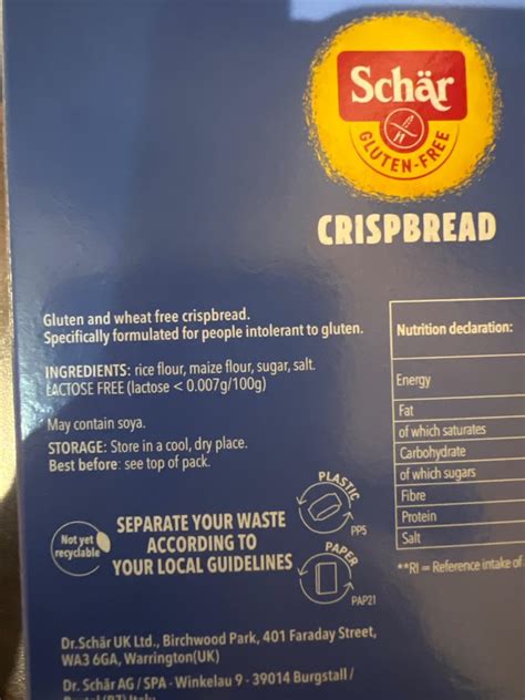 Schär Gluten Free Crispbread Multipack 6 X 150g Uk Grocery