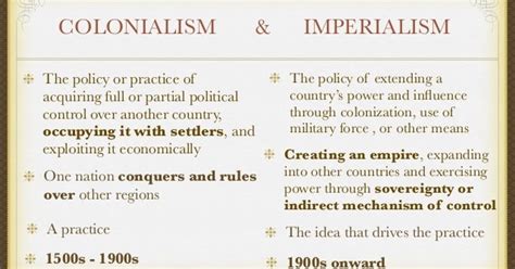 Englishmajorana Colonialism And Imperialism