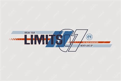 Premium Vector Break Your Limits Motivational Quotes T Shirt Design