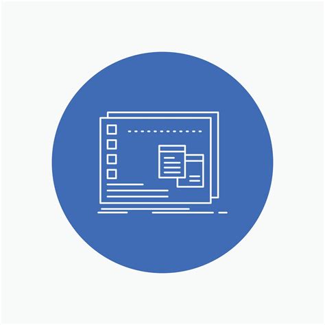 window mac operational os program white line icon in circle