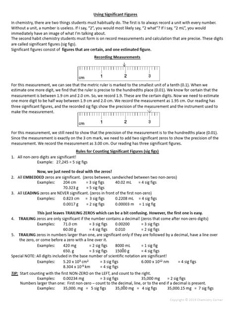 Sig Fig Rules Pdf