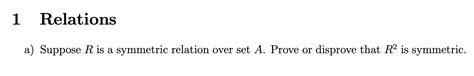 solved 1 relations a suppose r is a symmetric relation over