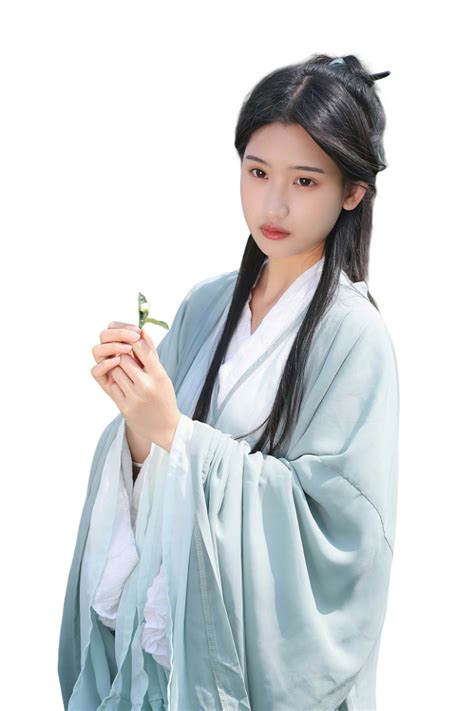 古风清雅采茶女采茶女性人物免抠png