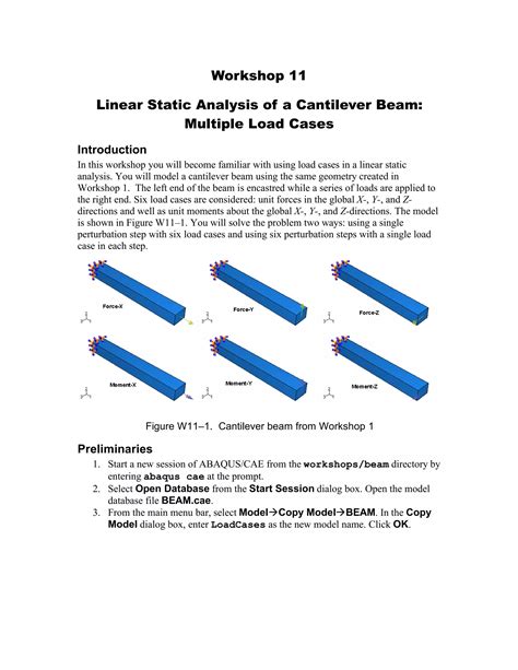 Workshop11 Beam Load Cases Pdf