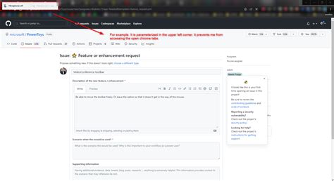 Videoconference Toolbar · Issue 26072 · Microsoftpowertoys · Github